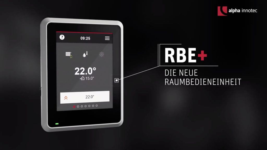Die neue Raumbedieneinheit - RBE+ - Der Wärmepumpen Partner